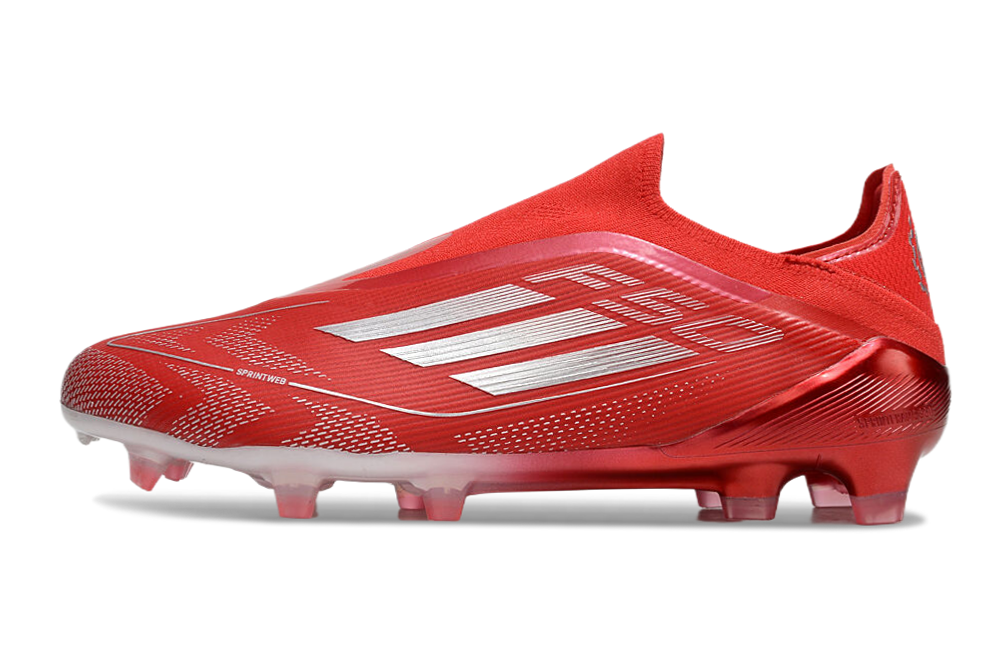 Adidas F50 Elite Laceless FG Firm Ground Soccer Cleats - Red/Silver ...